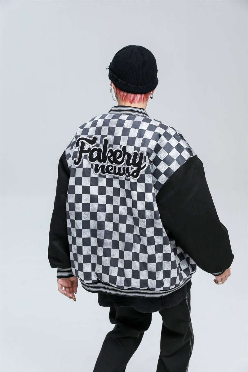 Checkered Winter Bomber Jacket – Niepce